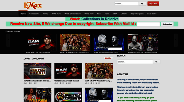 1max.top - Watch WWE Raw SmackDown 2025 W... - 1 Max