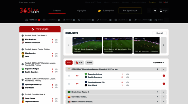 365livesport.org - Watch sports matches online - ... - 365 LIVE Sport