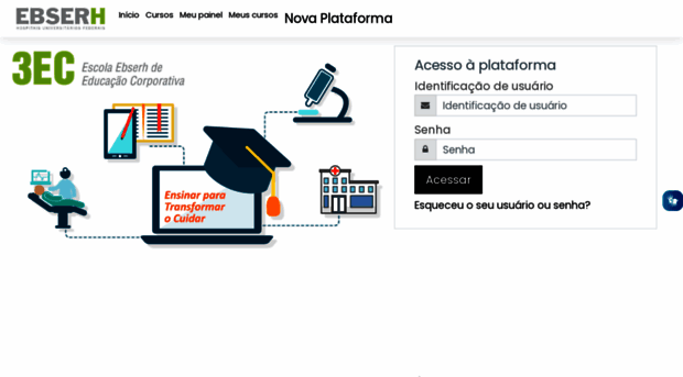 3ec.ebserh.gov.br - Plataforma de Educação a Distâ... - 3EC EBSERH