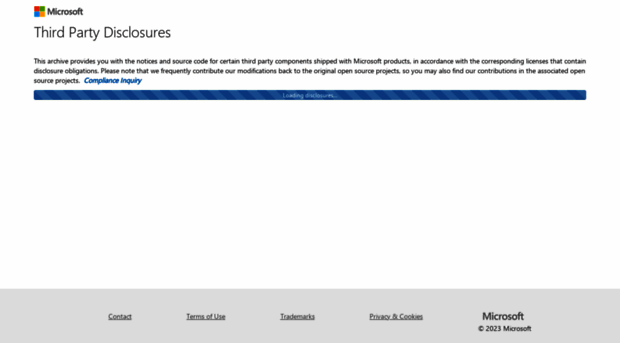3rdpartysource.microsoft.com - Third Party Disclosures - 3rd Party ...