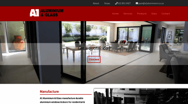 a1aluminium.co.za - A1 Aluminium & Glass – Helderb... - A1 Aluminium