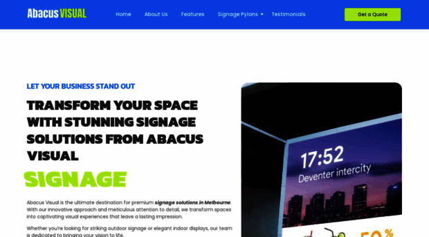 abacusvisual.com.au - Abacus Visual – Signage servic... - Abacus Visual