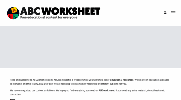 abcworksheet.com - Learning is easy with ABC Work... - ABC Worksheet