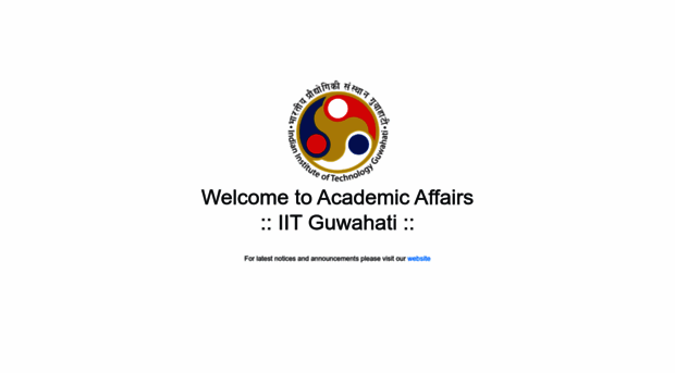 academic.iitg.ac.in - Academic Affairs, IIT Guwahati - Academic IIT G