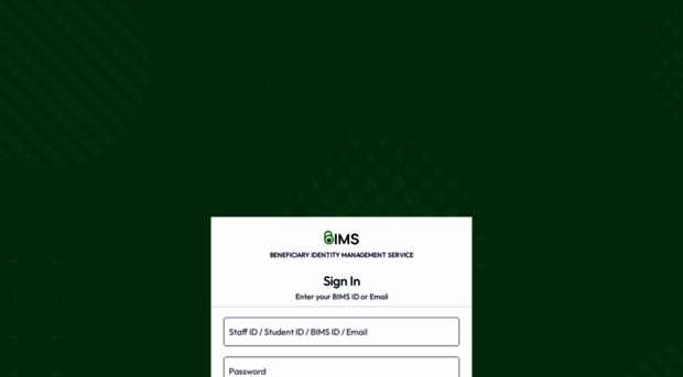 account.bims.ng - BIMS :: Login - Account BIMS