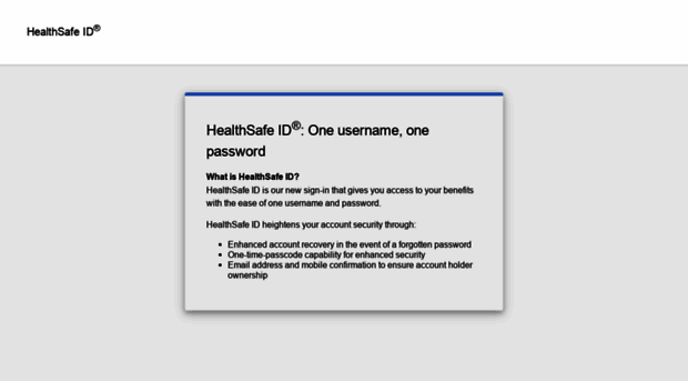 accounts.myuhc.com - HealthSafe ID® - Accounts Myuhc