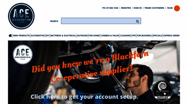 aceshop.co.nz - ACE Distribution Home - ACE Shop