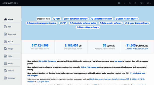 aconvert.com - Convert document, image, video... - A Convert