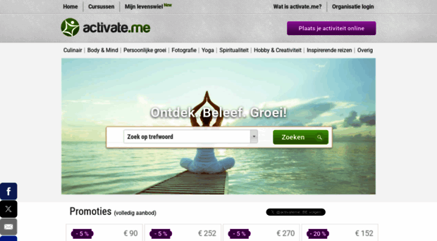 activate.me - Ontdek de cursus, workshop of ... - Activate