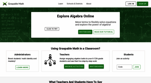 activities.graspablemath.com - Graspable Math Activities - Activities ...