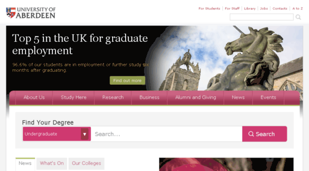 admin.abdn.ac.uk - The University of Aberdeen - Admin Abdn