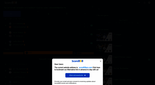 afr.score808pro.com - Score808 Live - Live Sport Str... - Afr Score808 Pro
