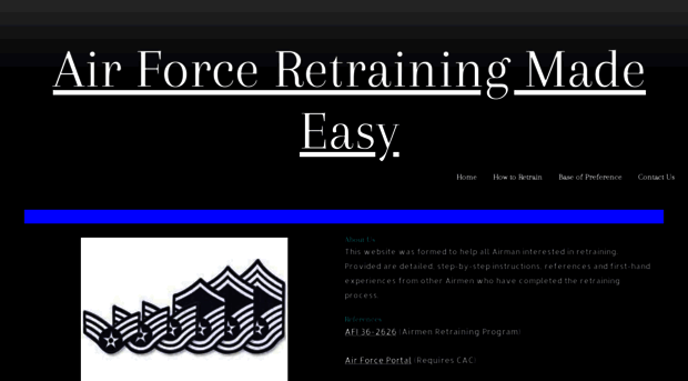 afretraining.yolasite.com - Air Force Retraining - Af Retraining Yolasite