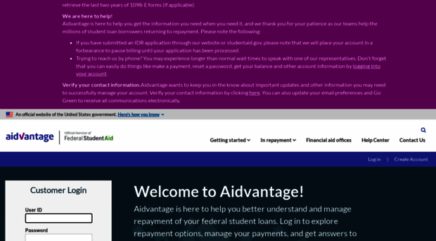 aidvantage.studentaid.gov - Aidvantage Studentaid
