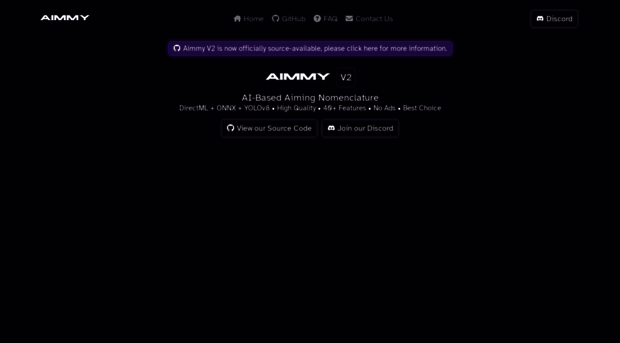 aimmy.dev - Aimmy: Win your games using AI... - Aimmy