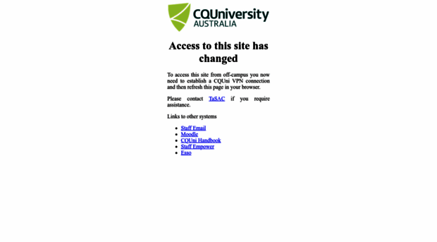 aims.cqu.edu.au - Site unavailable externally - Aims Cqu