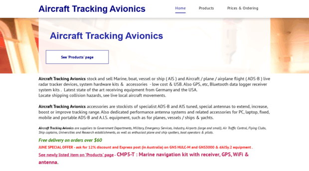aircrafttrackingavionics.com.au - Aircraft & marine Tracking Sys ...
