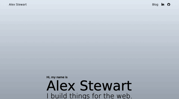 alex-stewart.dev - Alex Stewart - Alex Stewart