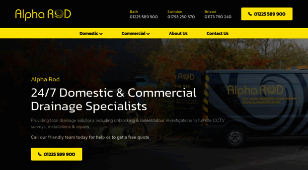 alpharod.co.uk - Drainage Company Bath, Swindon... - Alpha Rod