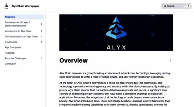 alyx-chain.gitbook.io - Overview - Alyx Chain Whitepap... - Alyx Chain Gitbook