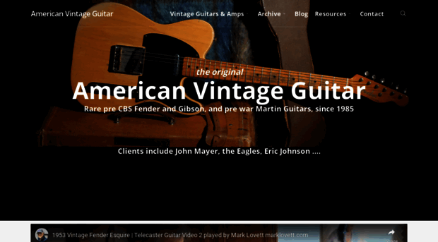 americanvintageguitar.com - American Vintage Guitar | rare ...