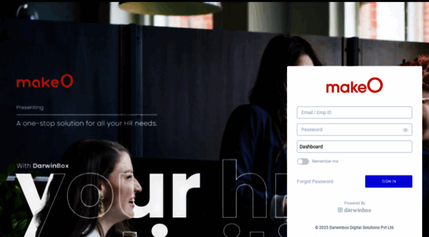 ampa.darwinbox.in - MakeO : Login - Ampa Darwinbox
