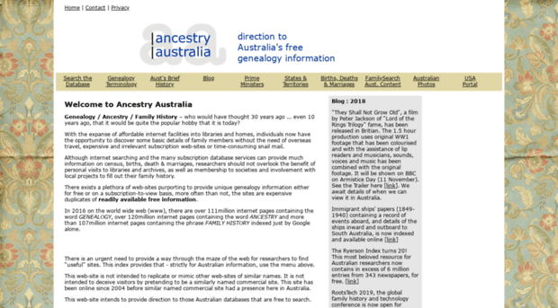 ancestry-australia.com.au - Ancestry Australia - free gene ...