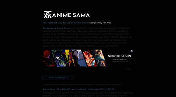 anime-sama.im - Anime Sama - Site Officiel Str... - Anime Sama