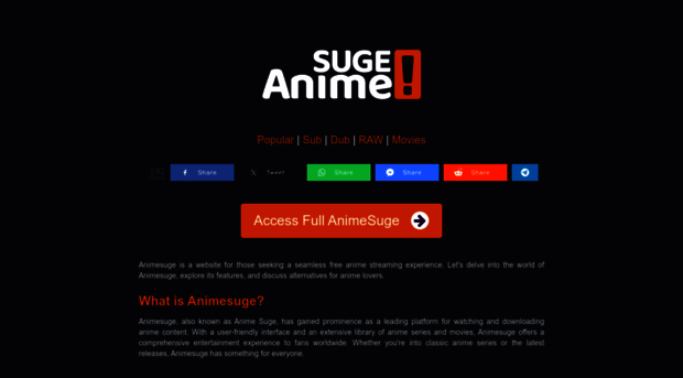 animesuge.skin - AnimeSuge - Watch Dubbed and S... - Anime Suge