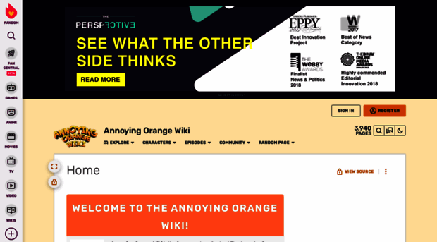 annoyingorange.fandom.com - Annoying Orange Wiki | Fandom - Annoying Orange Fandom