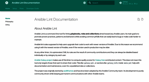 Ansible Ansible Lint Documentation — A Ansible Lint Readthedocs 0585