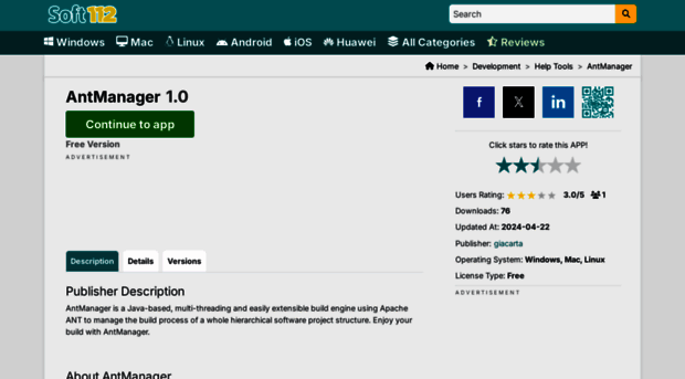 antmanager.soft112.com - AntManager 1.0 Free Download - Ant Manager ...