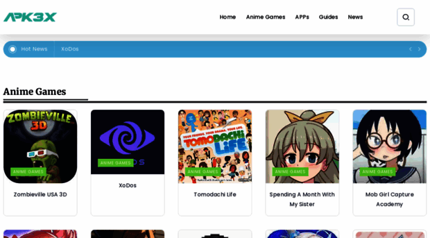 apk3x.net - APK3x - Anime Game Platform Do... - APK3x