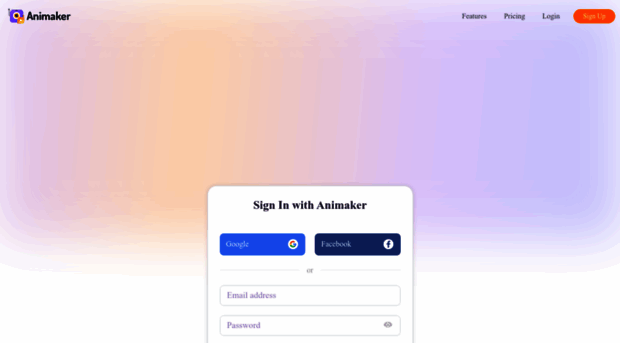 app.animaker.com - Animaker: Login - App Animaker