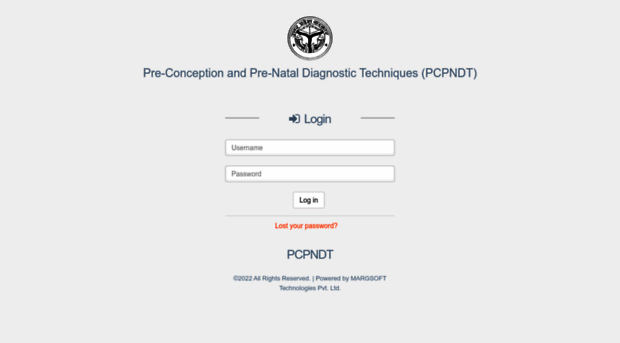 app.pyaribitiya.in - PCPNDT | Login Panel - App Pyaribitiya