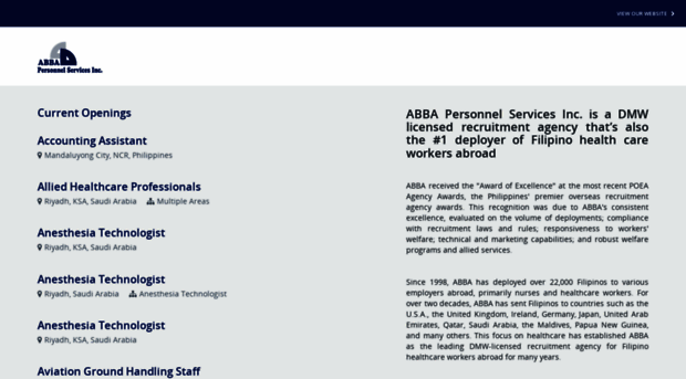 applicant.abba.ph - ABBA Personnel Services Inc. -... - Applicant ABBA