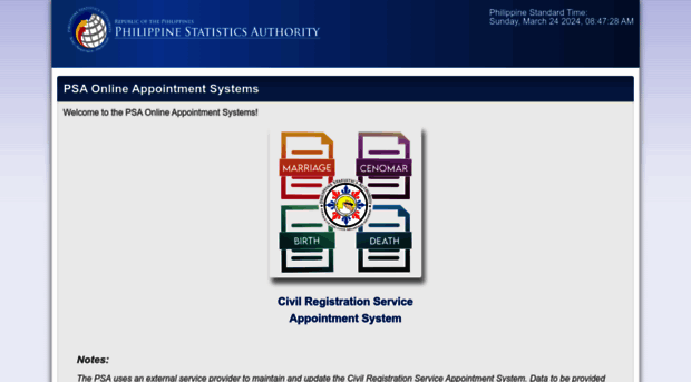appointment.psa.gov.ph - Philippine Statistics Authorit ...