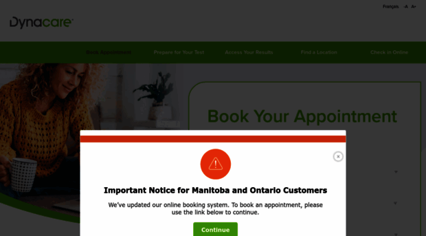 appointments.dynacare.ca - Book Appointment - Appointment S Dynacare