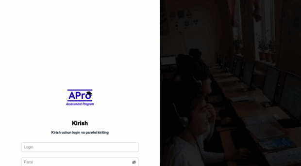 apro.uz - APro - Onlayn test ishlash pla... - APro