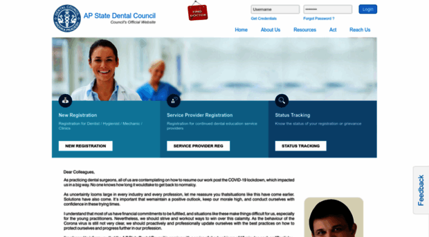 apstatedentalcouncil.ap.gov.in - Official AP State Dental Counc... - AP ...