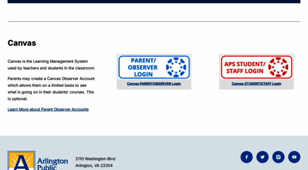apsva.instructure.com - ParentVUE & Canvas - Arlington... - Apsva ...