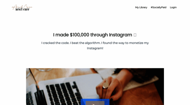 arielcarr.mykajabi.com - Turn Your IG Into a Sales Mach... - Ariel Carr ...
