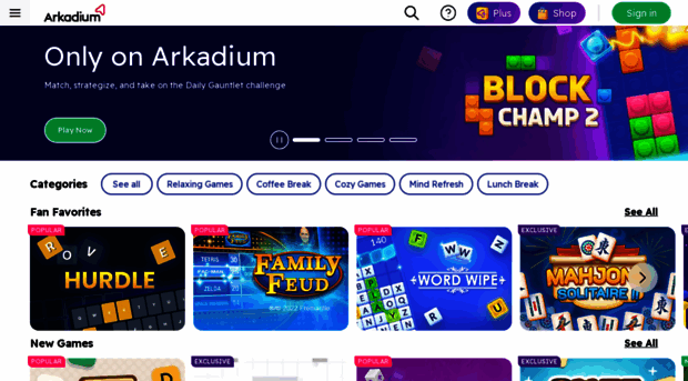 arkadium.com - Arkadium Games | Your Place fo... - Arkadium