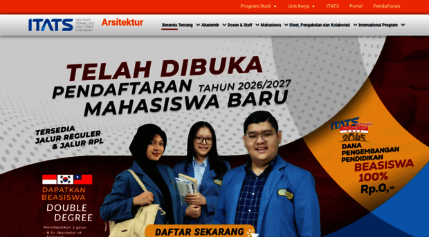 arsitektur.itats.ac.id - Program Studi Jurusan Arsitekt... - Arsitektur ITATS