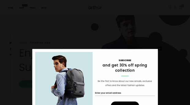 arthur-store-demo.myshopify.com - Arthur - Minimal, Clean & Beau ...