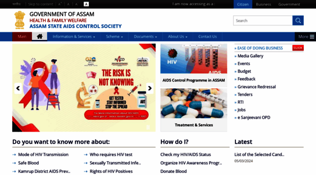 asacs.assam.gov.in - Home | Assam State AIDS Contro... - Asacs Assam