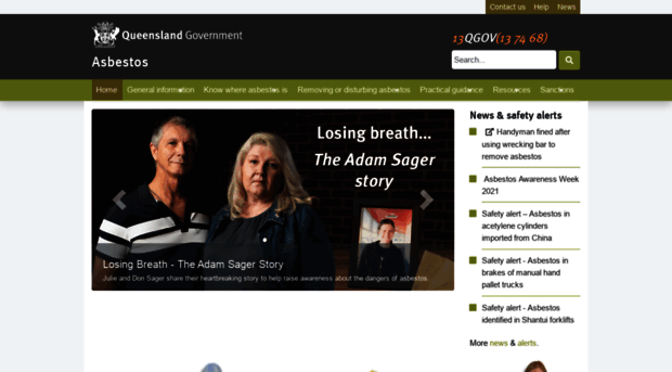 asbestos.qld.gov.au - Homepage | Asbestos - Asbestos Qld Gov