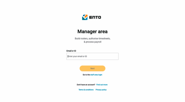 au.ento.com - Manager area - Ento - Au Ento