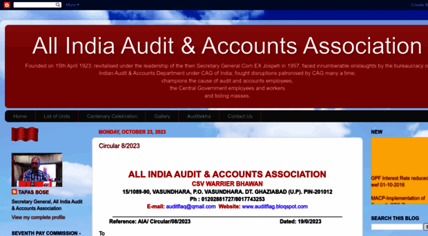 auditflag.blogspot.com - All India Audit & Accounts Ass... - Audit Flag ...