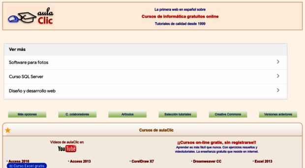aulaclic.es - aulaClic. Cursos de Informátic... - AulaClic